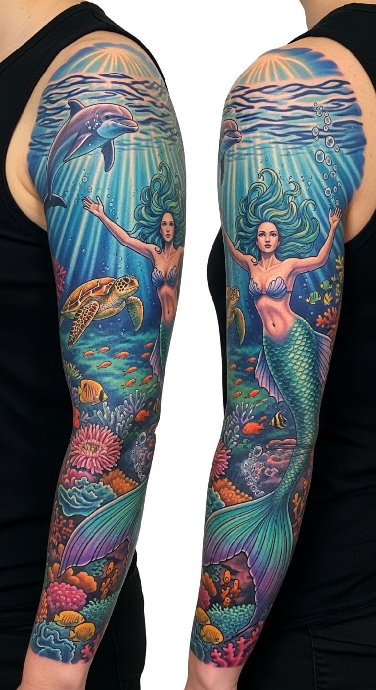 23+ Bold Half Sleeve Tattoo Designs That Empower Women With Unstoppable ...