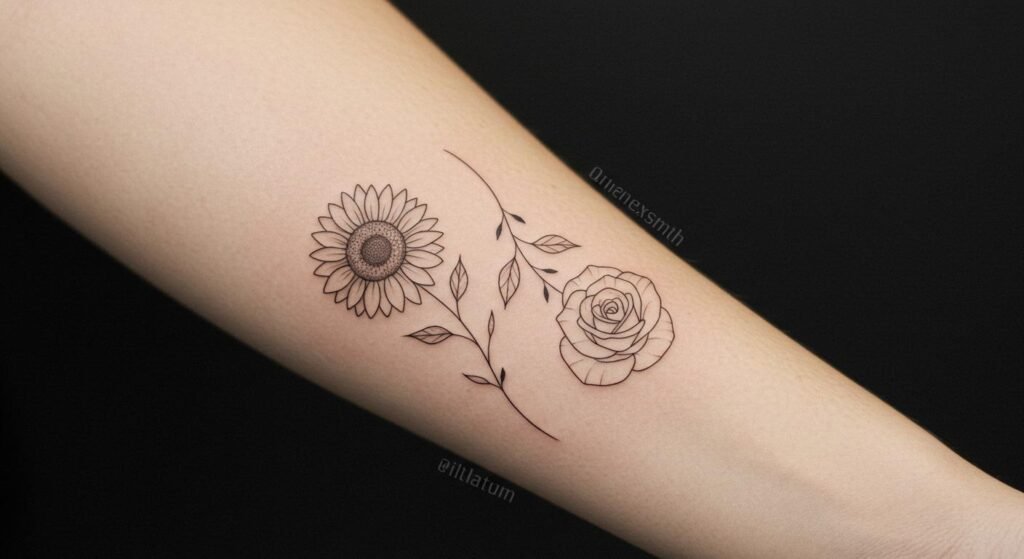 25+ Heartfelt Fine Line Sibling Tattoos That Celebrate Unbreakable ...